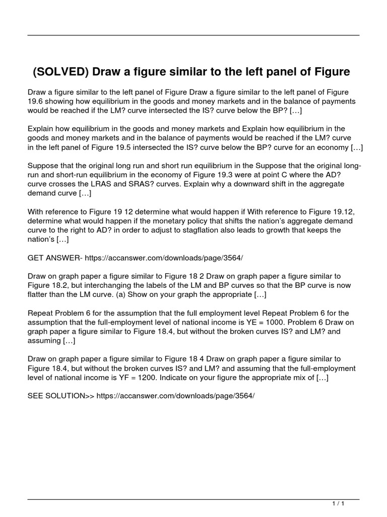 Solved Draw A Figure Similar To The Left Panel of Figure | PDF | Full ...