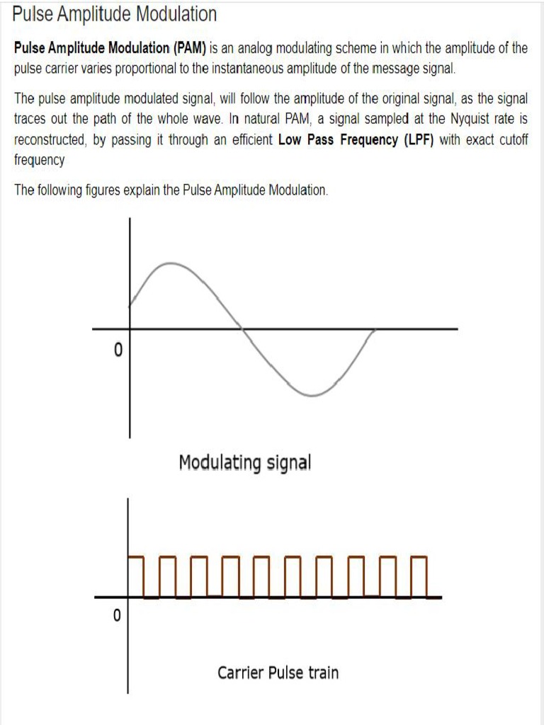 1 Pam, PPM, PWM, PCM | PDF