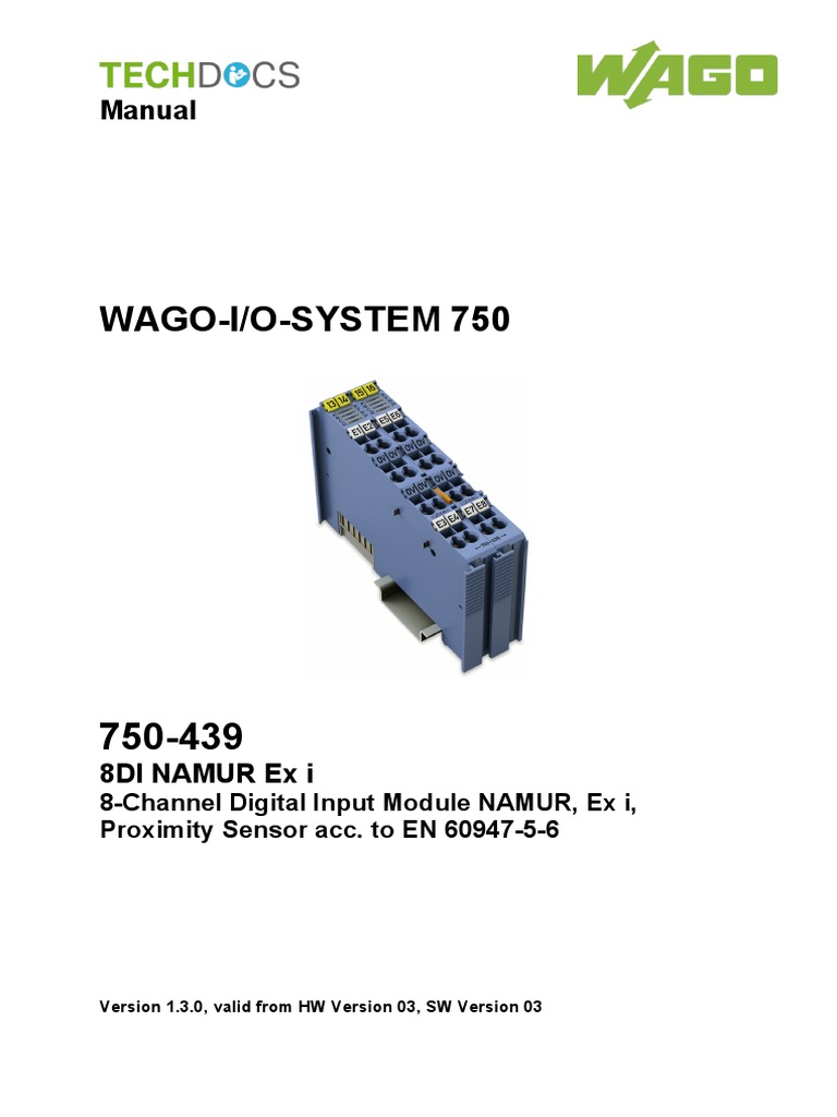 Wago-I/O-System 750: Manual | PDF | Waste Management | Programmable Logic Controller