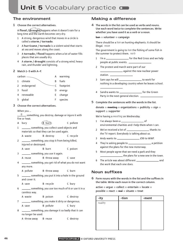 Vocabulary Unit 5 1star | PDF | Tornadoes | Wound
