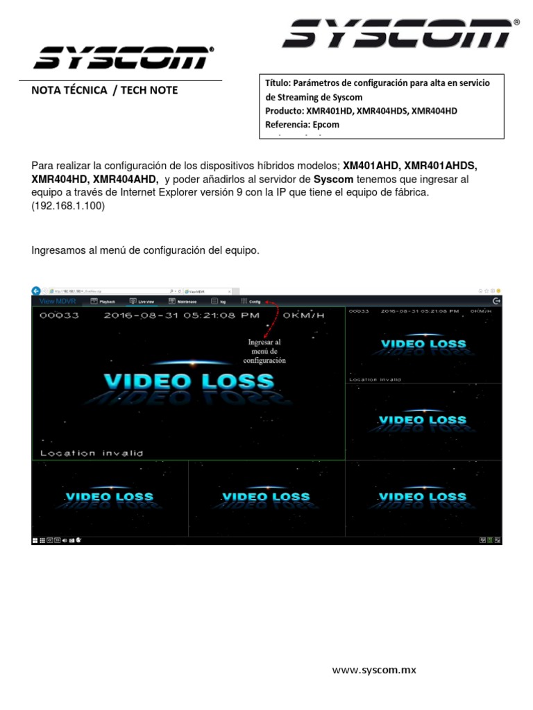Configuración Dispositivos Híbridos Syscom | PDF | Protocolos de internet | Internet