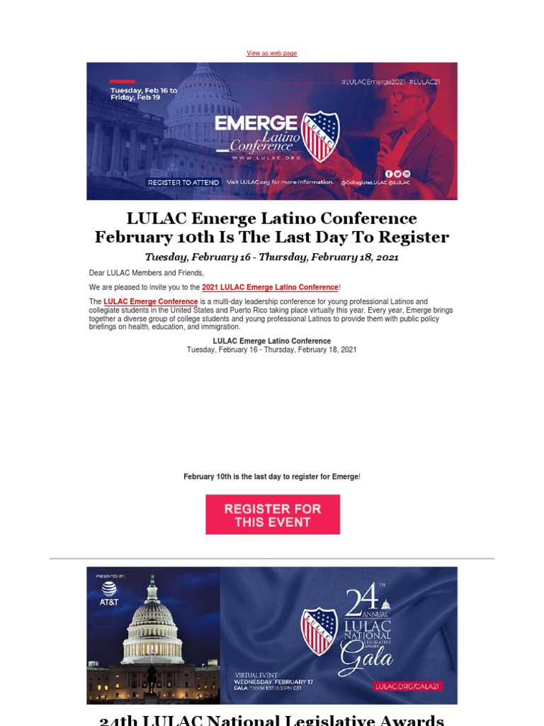 LULAC - Be Part of The LULAC Emerge Conference The State of Latino ...