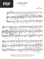Danny Boy (original sheet music in key of D maj) | PDF