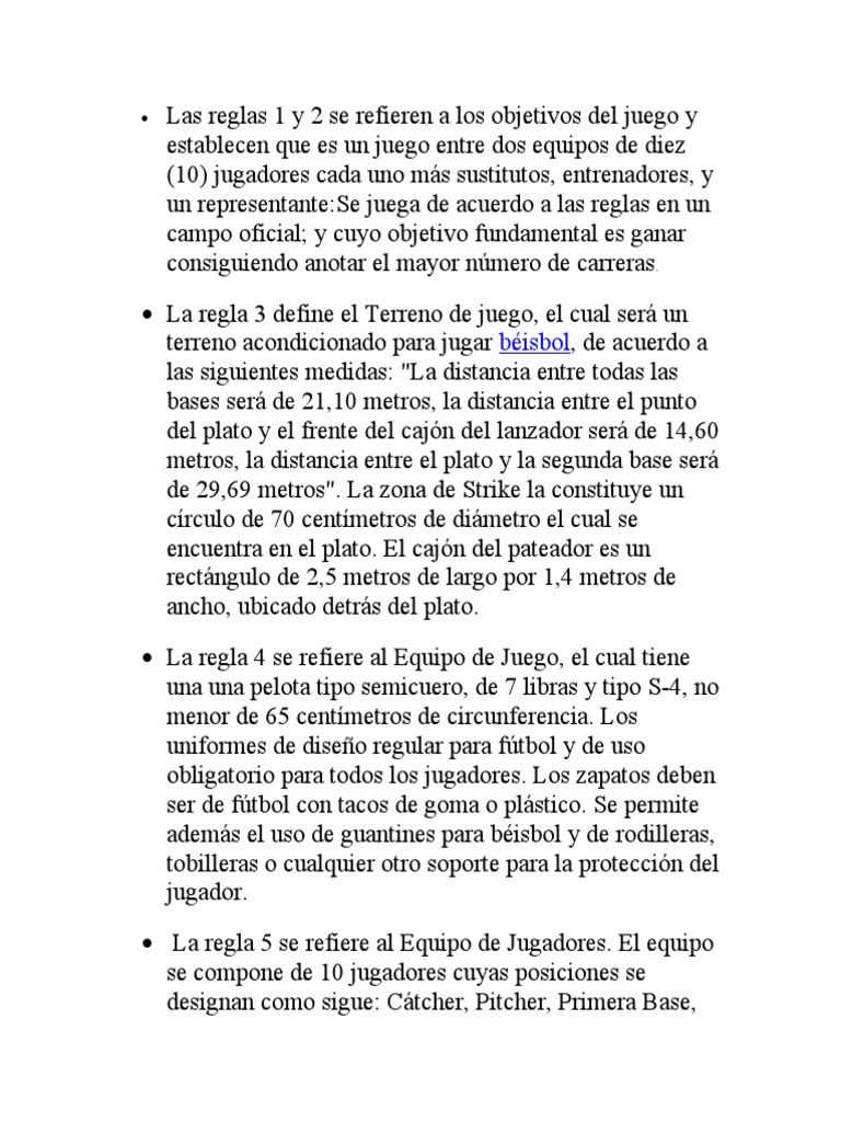 Reglas de El Kikimbol | PDF | Lanzador | Ocio