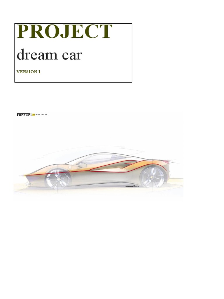 Project Dream Car | PDF