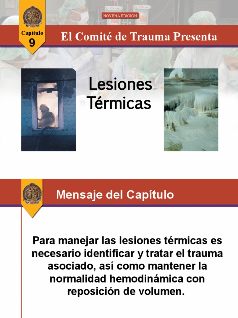 ATLS 09 Lesiones Térmicas | PDF | Quemar | Hipotermia