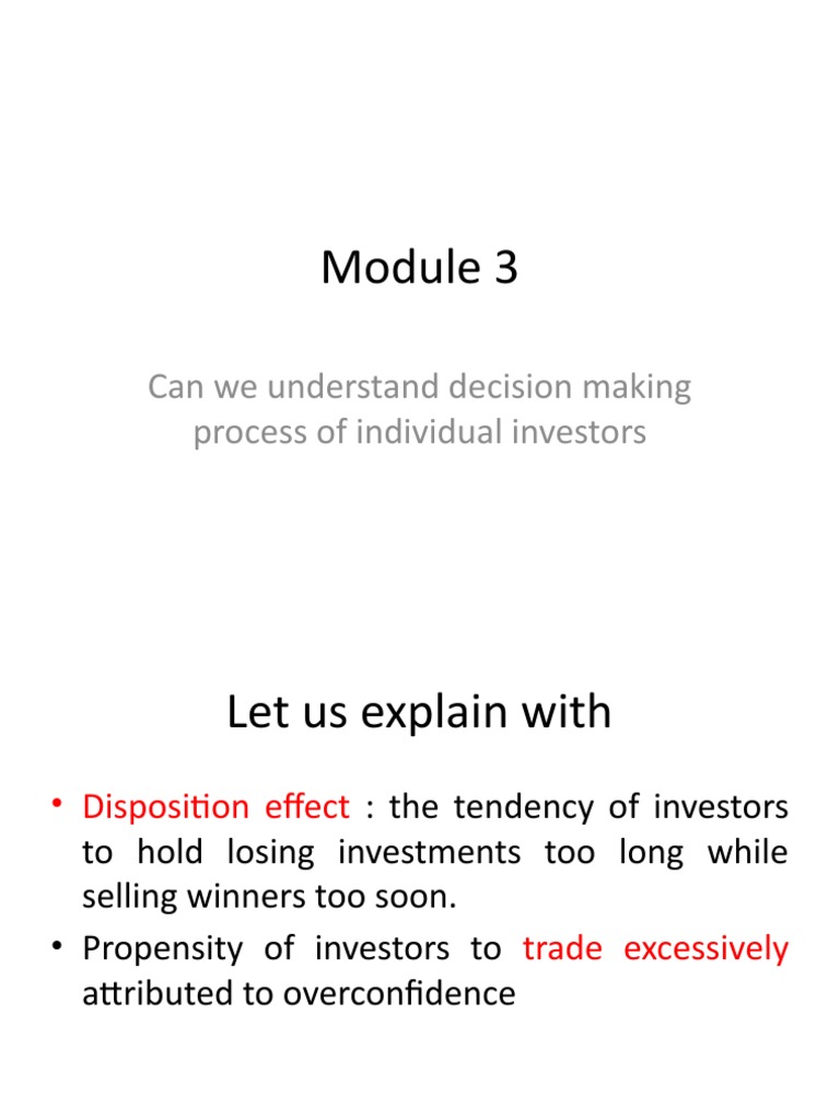 Understanding Individual Investor Behavior Through Key Concepts of ...