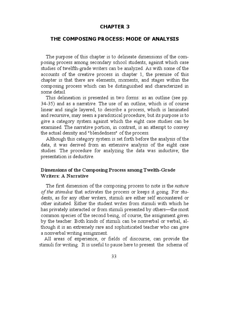 Chapter 3 - The Composing Process | PDF | Id | Teachers