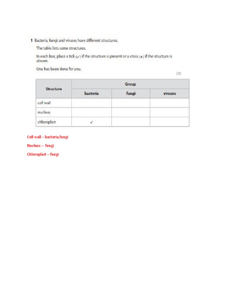 Biology Worksheet 1 | PDF