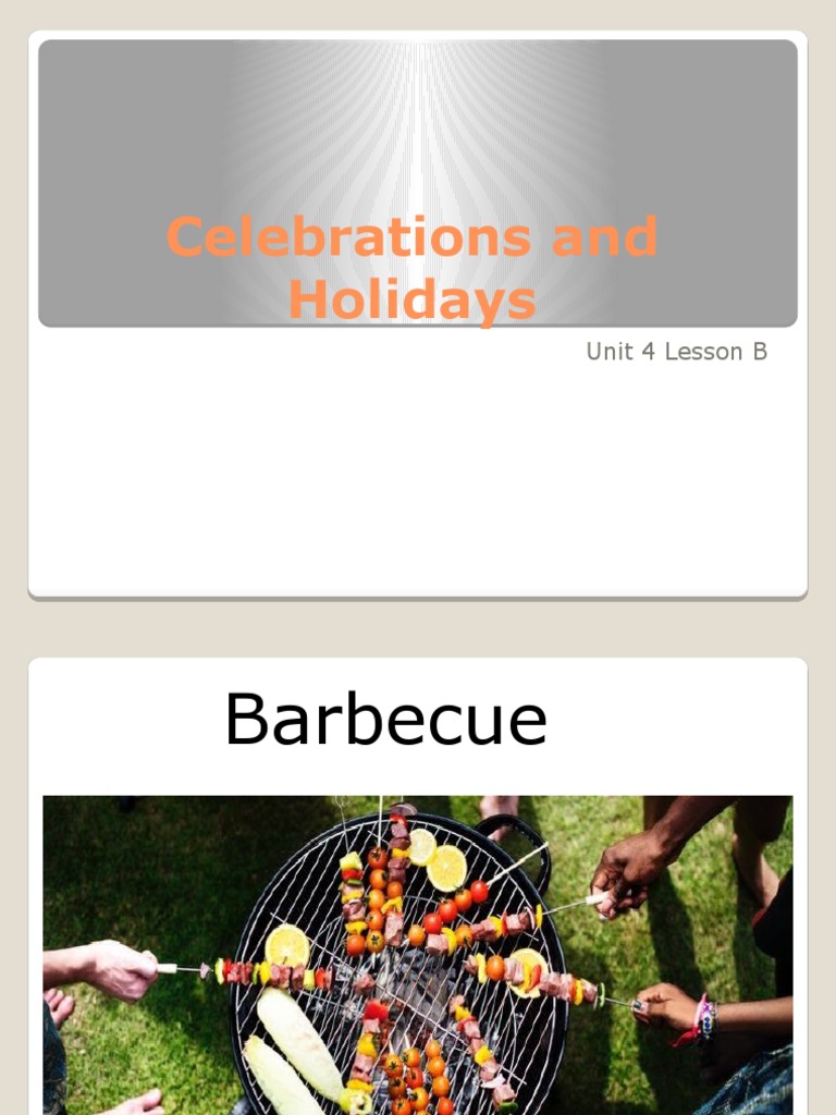 Celebrations and Holidays | PDF