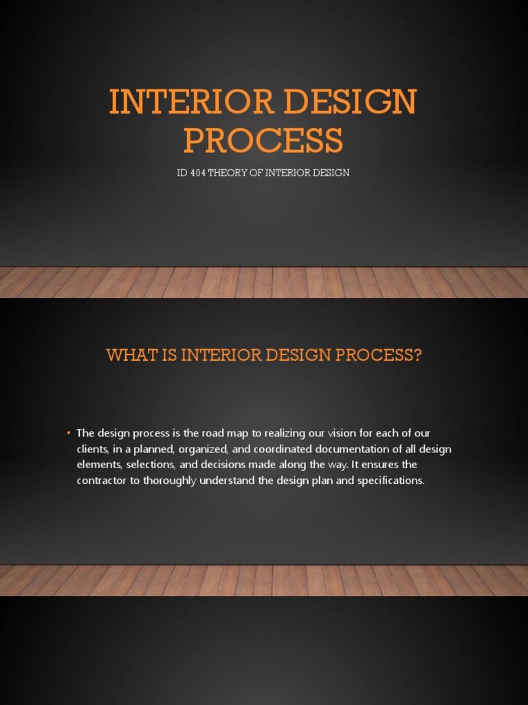 Interior Design Process | PDF | Interior Design | Design