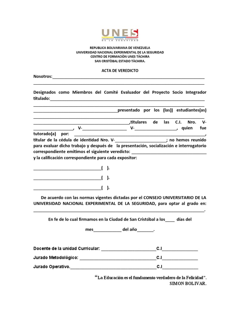 Acta de Veredicto Psi | PDF | Negocios