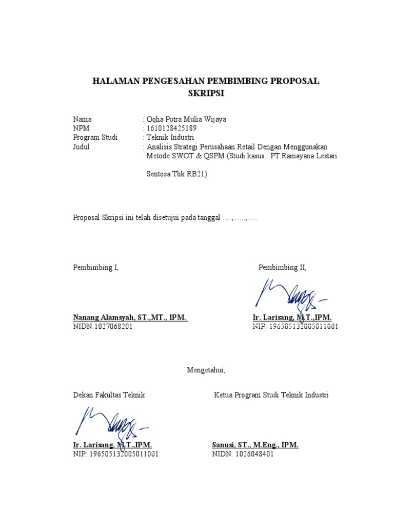 BUKTI Word TTD Scan Pak Larisang | PDF | Teknologi & Rekayasa