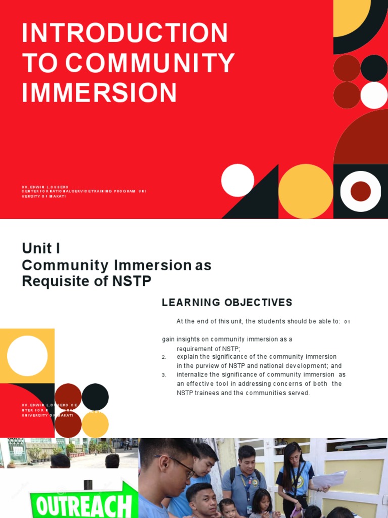 Introduction To Community Immersion | PDF | Citizenship | Policy