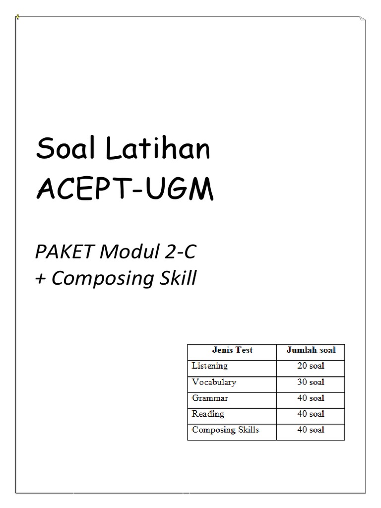 ACEPT UGM Test Preparation Guide | PDF | Chemical Substances | Color