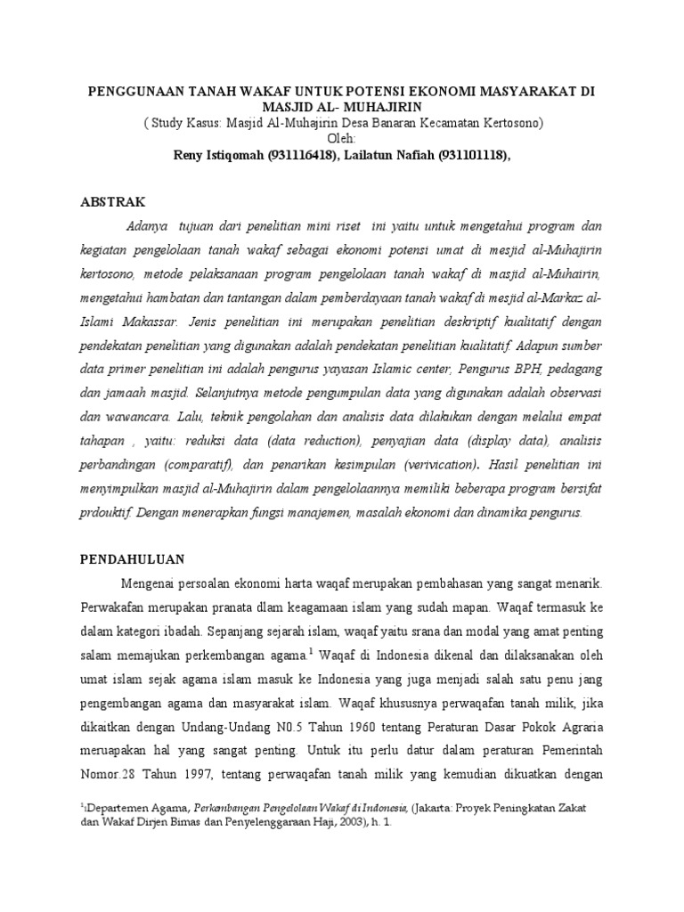 Uas Mini Riset Kelompok 7 | PDF