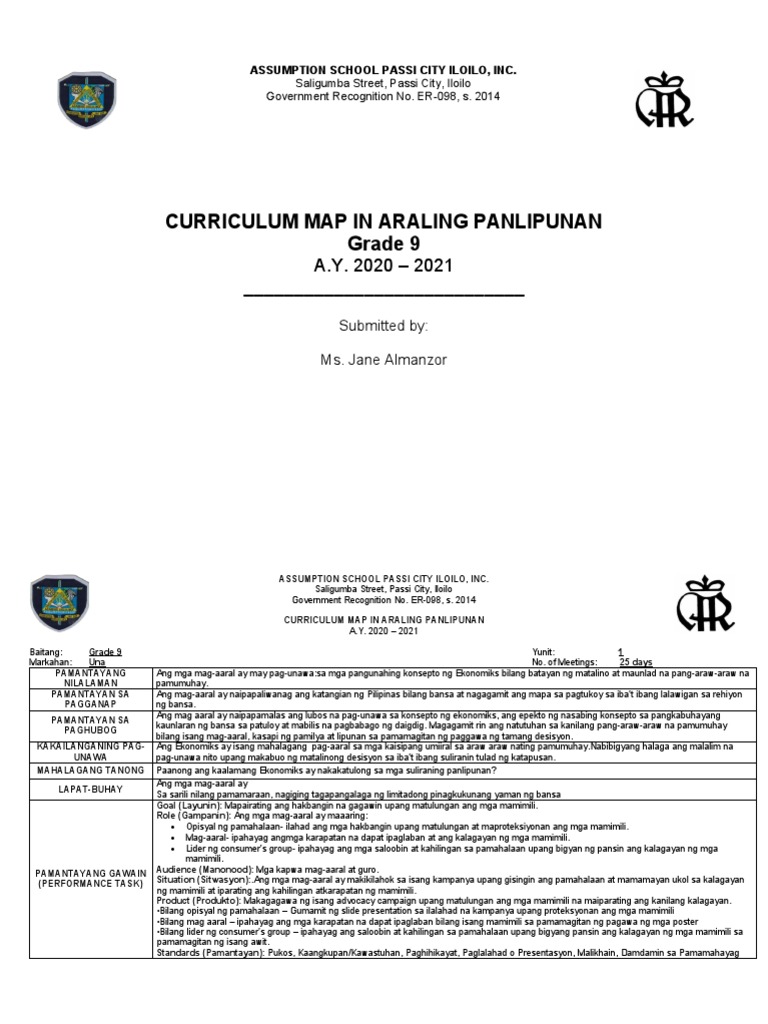 Curriculum Map | PDF