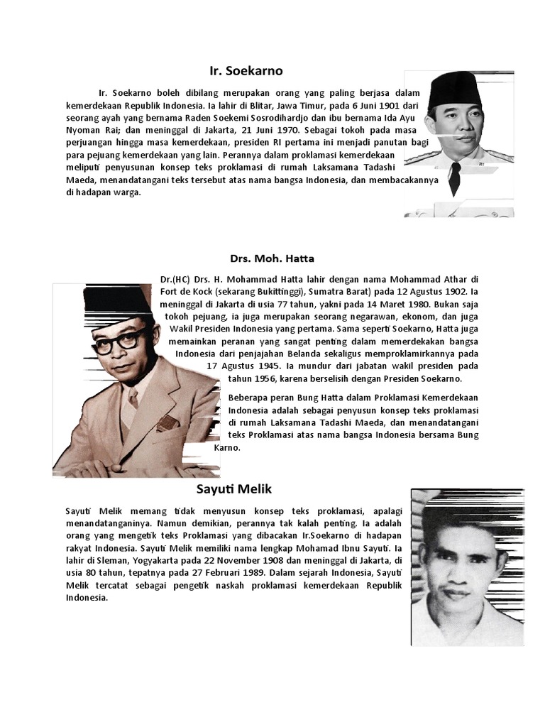 Tokoh Proklamasi | PDF