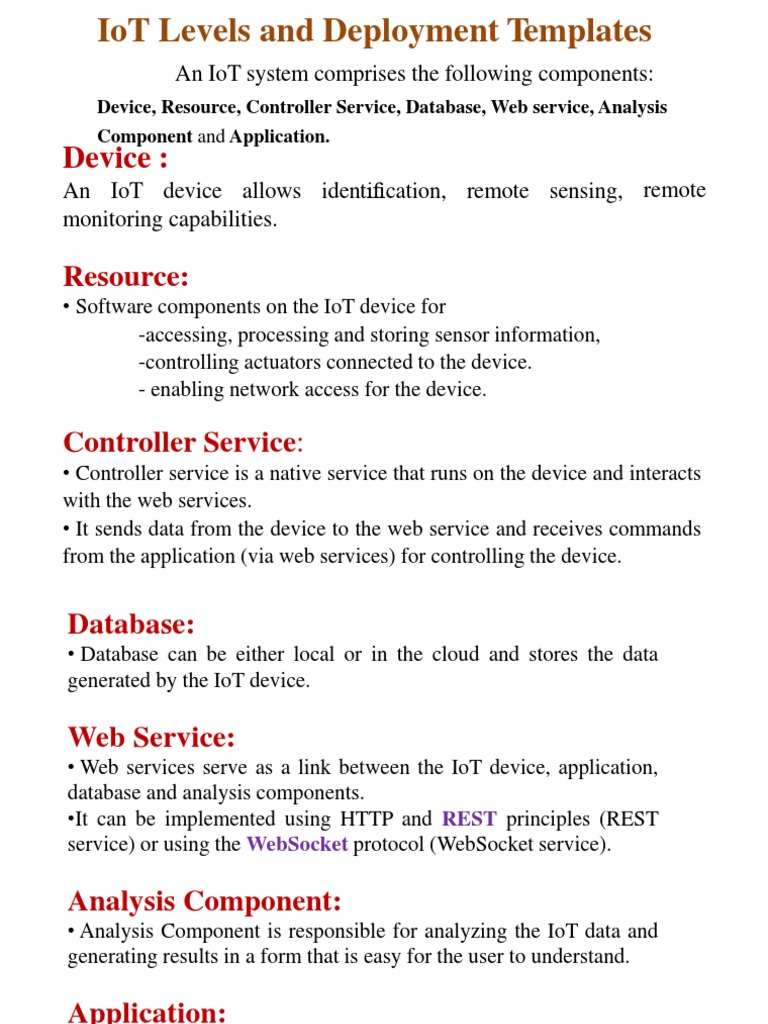 Iot Levels And Deployment Templates Device Pdf Internet Of Things