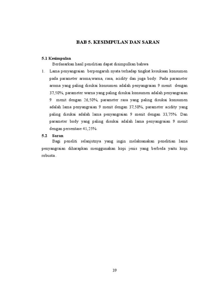 Bab 5. Kesimpulan Dan Saran Law | PDF