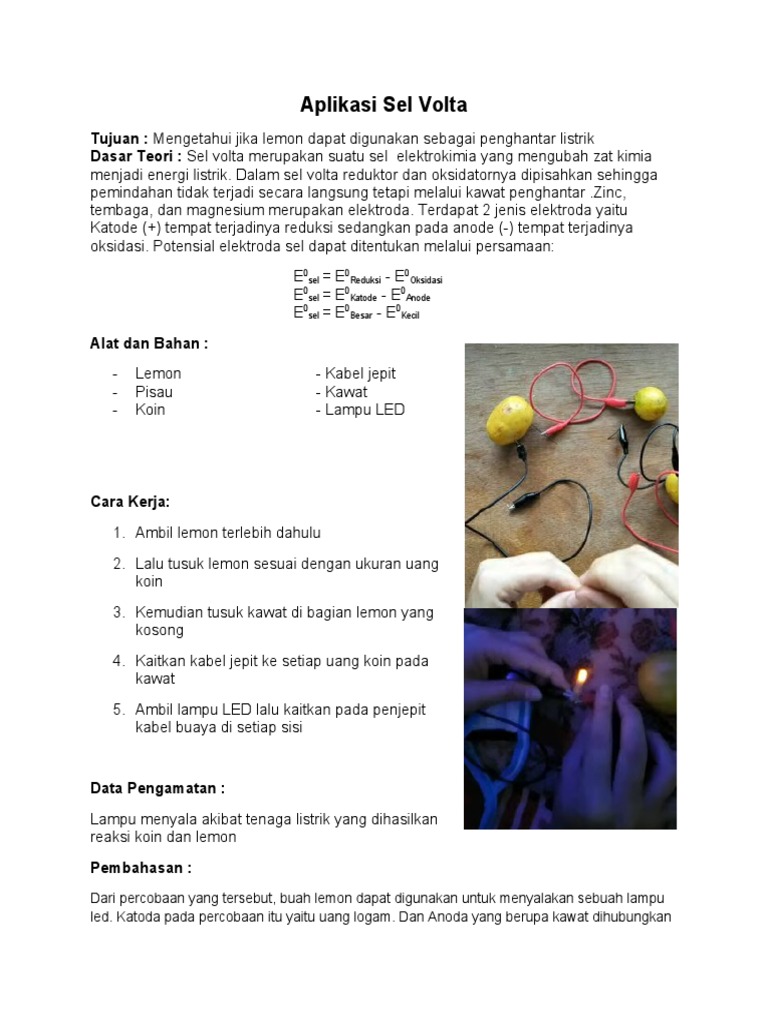 Percobaan Sel Volta | PDF