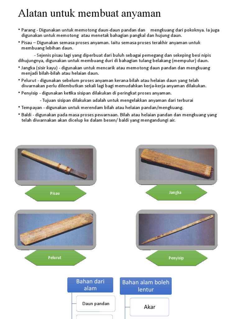 Alatan Untuk Membuat Anyaman | PDF