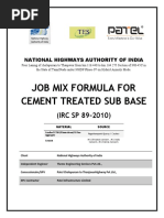 Mix Design of CTB As Per MORT&H | PDF
