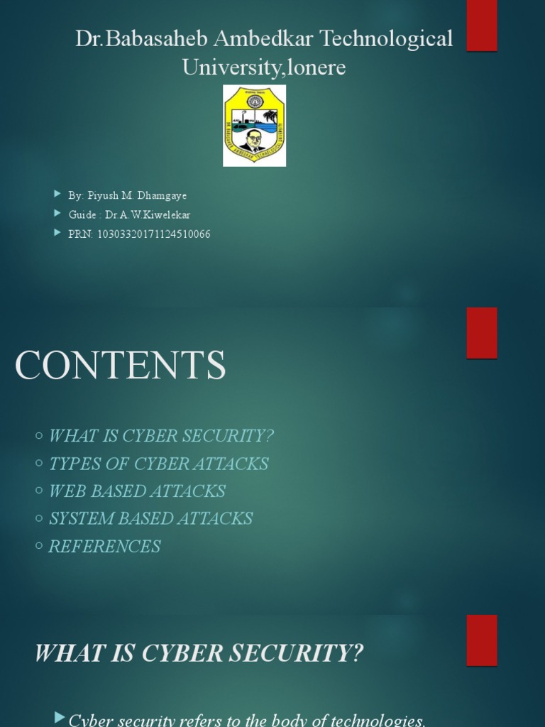 An Overview of Common Cyber Attacks: Web Based Attacks and System Based ...