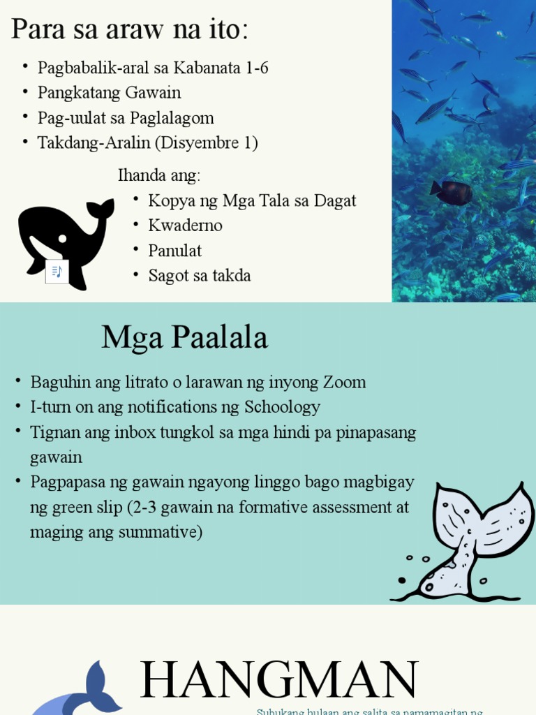 A2 - Mga Tala Sa Dagat | PDF