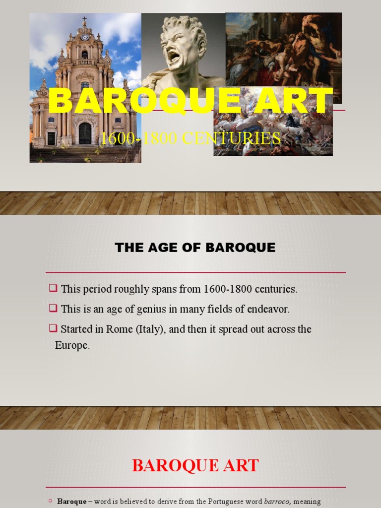 Report (Baroque Period) | PDF | Baroque | Western Art