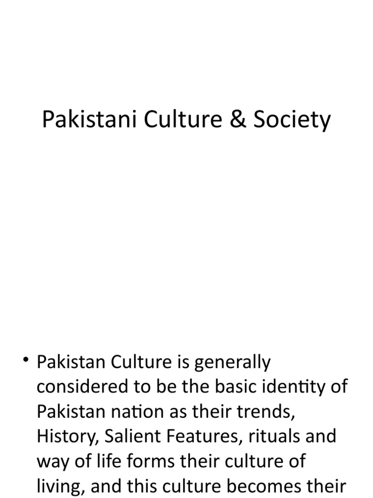 Pakistani Culture and Society | PDF | Pakistan | Asia