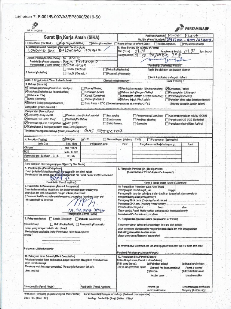 Sika & Jsa Loading - Unloading Isotank LNG Nov 2019 | PDF