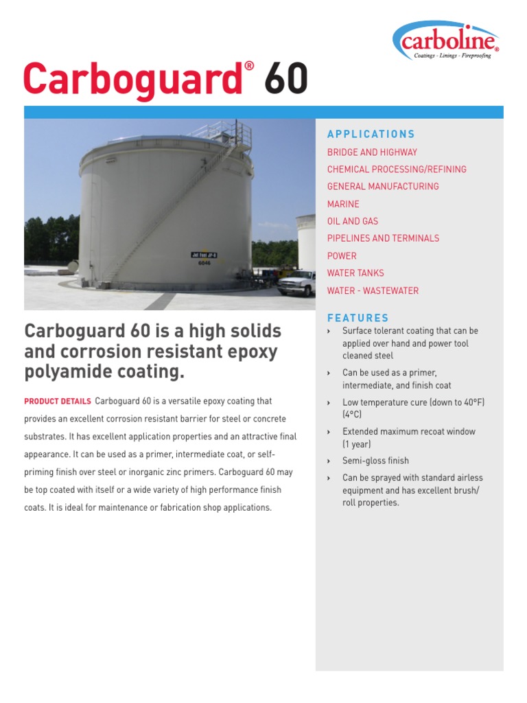 Carboguard: Carboguard 60 Is A High Solids and Corrosion Resistant ...
