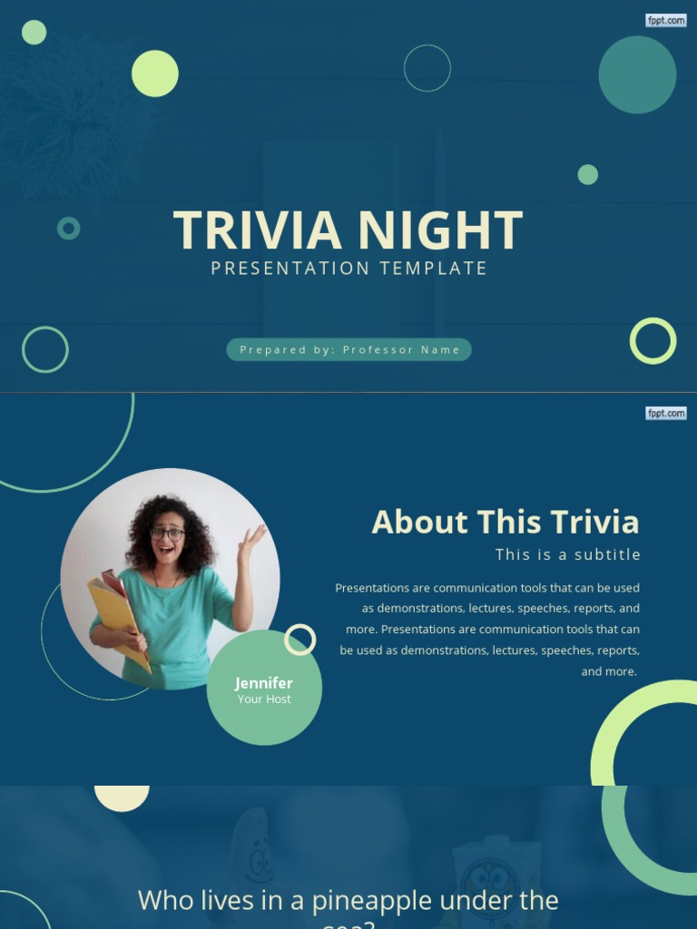 Trivia Powerpoint Template | PDF