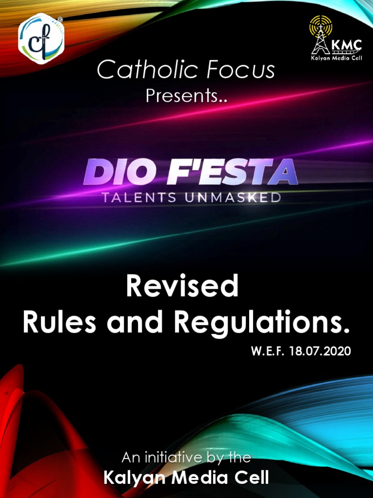 DioF'Esta Revised Rules and Regulations | PDF | Poetry