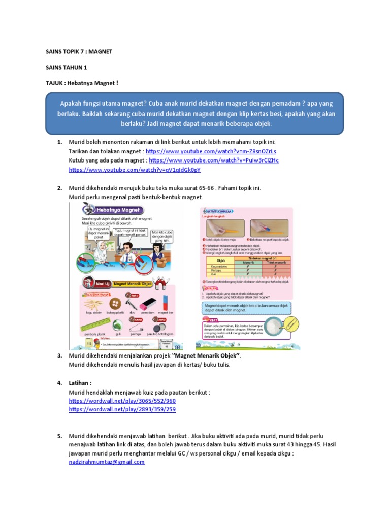 Topik 7 Magnet PKP (Hebatnya Magnet) | PDF