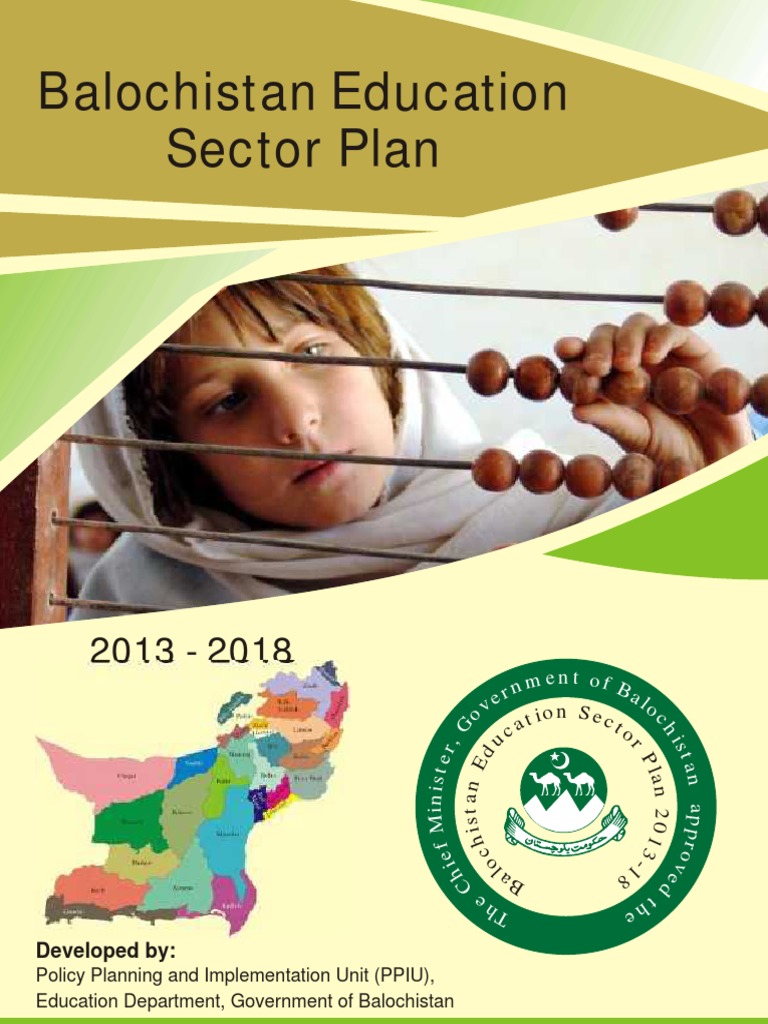 Balochistan Education Sector Plan | PDF | Schools | Teachers
