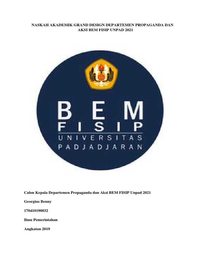 Grand Design BEM FISIP Unpad 2021 | PDF