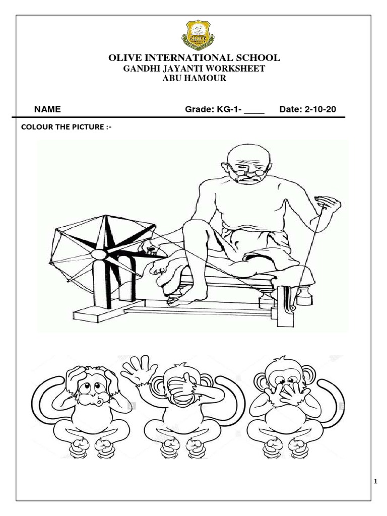 Celebrating Mahatma Gandhi's Legacy of Non-Violence: A Kindergarten ...