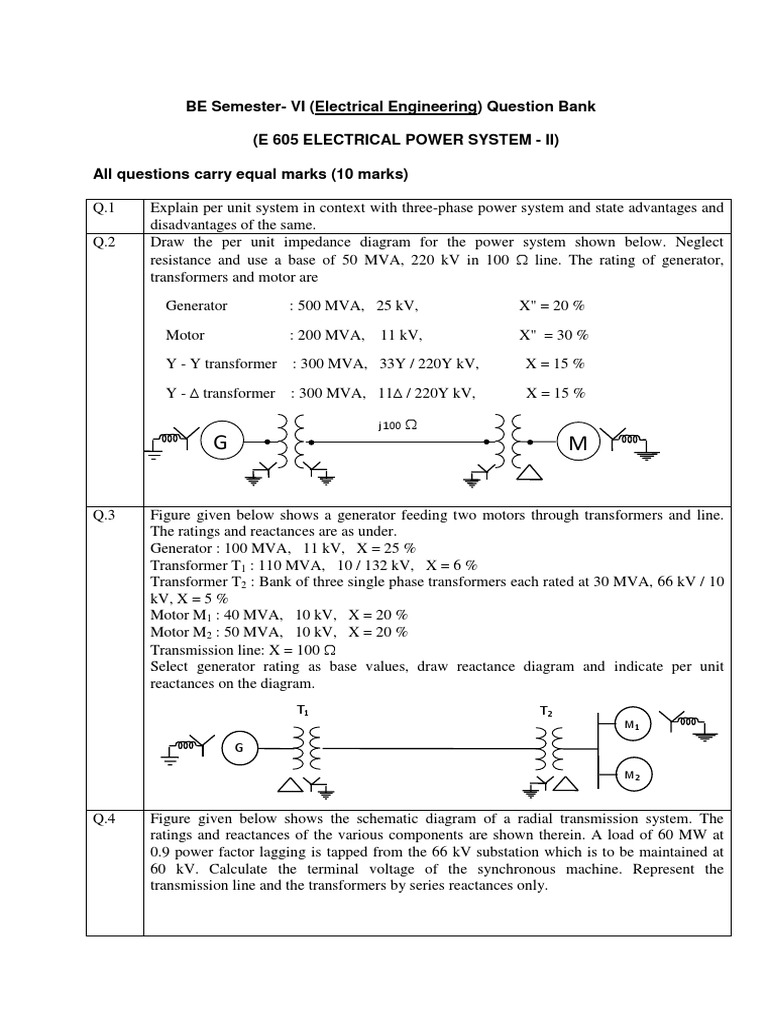 Electrical Power System-II | PDF | Transformer | Electric Power ...