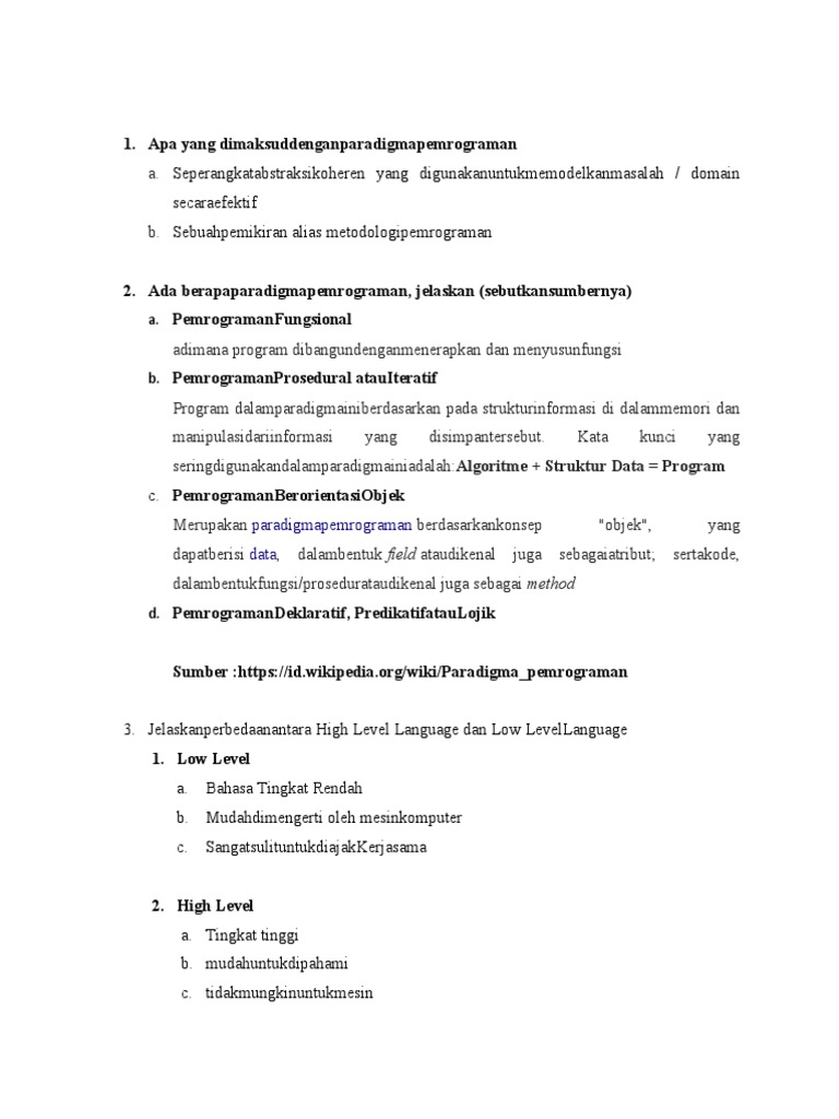 Paradigma Pemrograman | PDF | Seni | Komputer