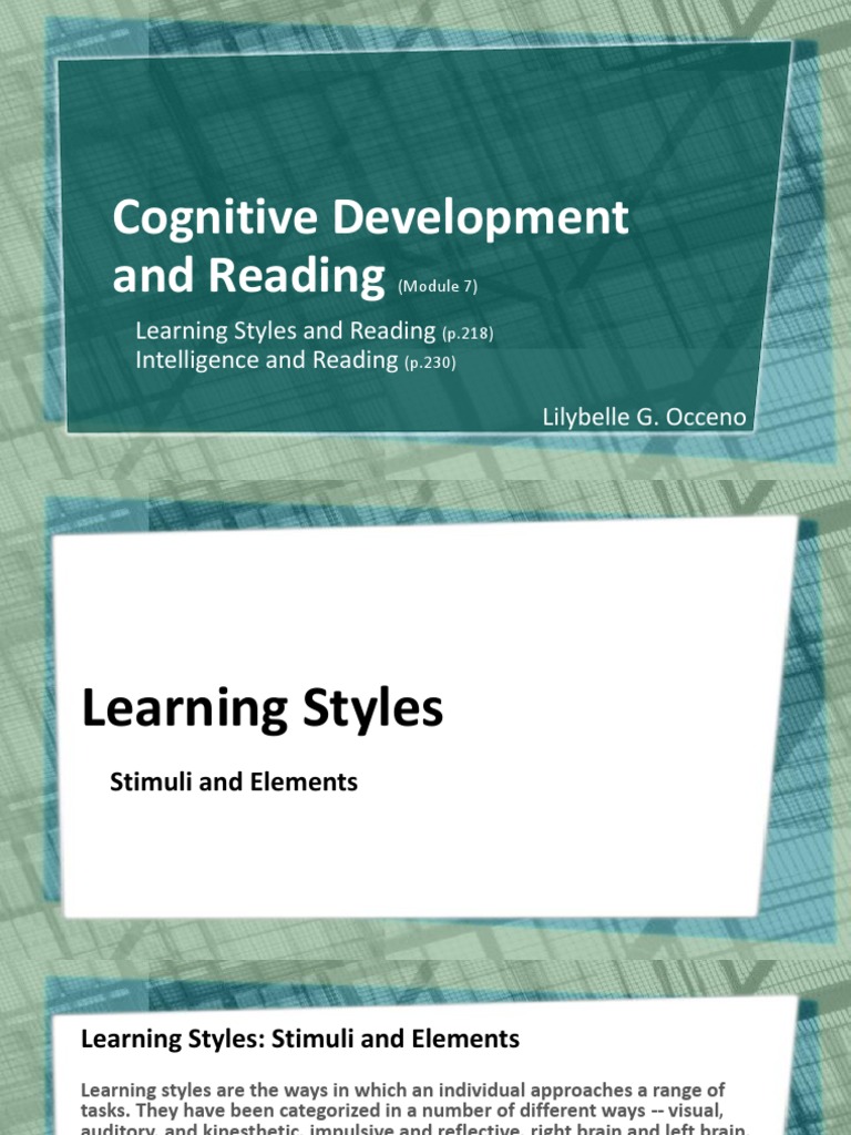 Cognitive Development and Reading | PDF | Intelligence Quotient ...