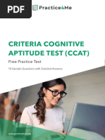 Free Criteria CCAT Practice Test With Answers Explanations | PDF
