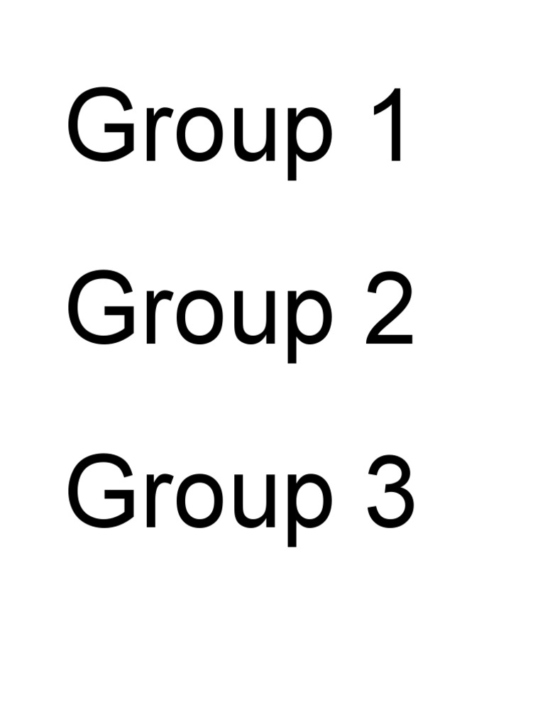 Group 1 Numbers | PDF