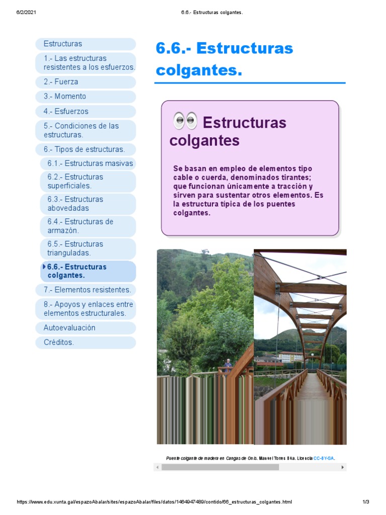 Ejemplos de Estructuras Colgantes | PDF | Ingeniero civil | Ingeniería ...
