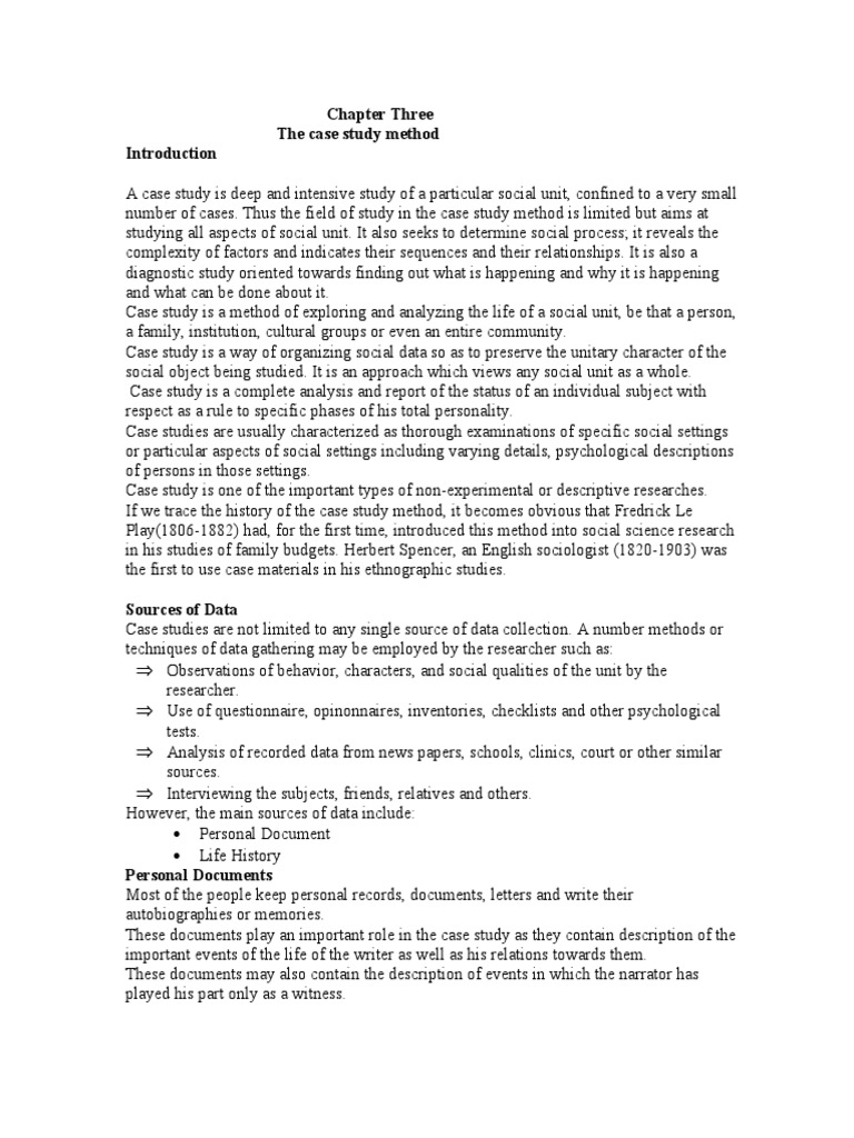 Chapter 3.the Case Study Method | PDF | Case Study | Data