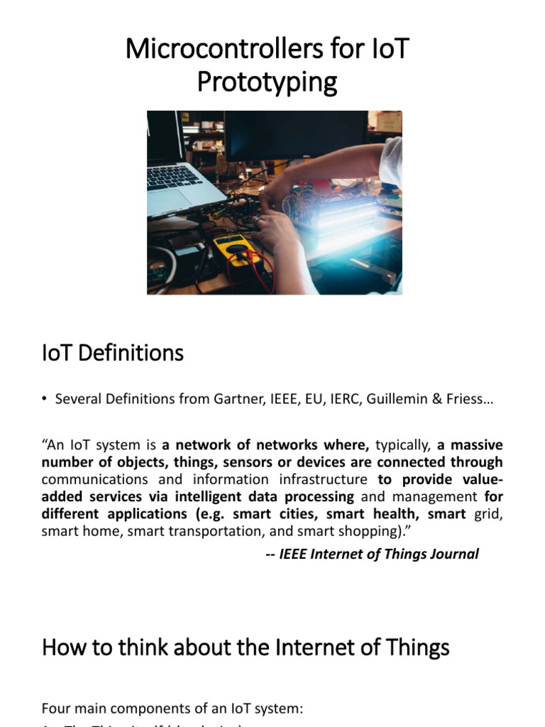 Microcontrollers For IoT | PDF | Internet Of Things | Software Prototyping