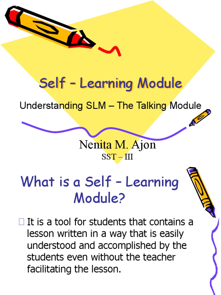 Understanding SLM - The Talking Module | PDF | Educational Assessment ...