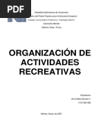 OBJETIVOS DE LA RECREACIÓN y CLASIFICACIÓN DE LAS ACTIVIDADES ...