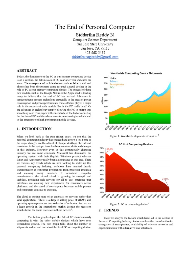 The End of Personal Computer | PDF | Arm Architecture | Personal Computers